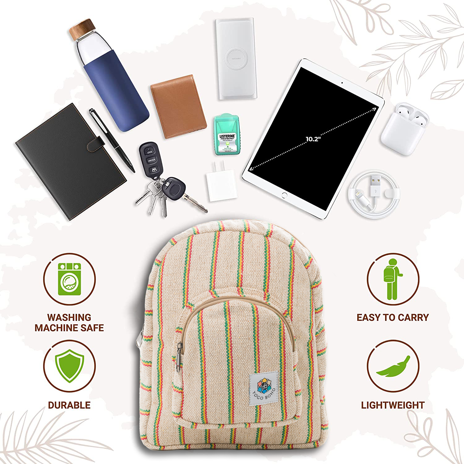 Boho Mini Backpack - Marley – YogoBoho